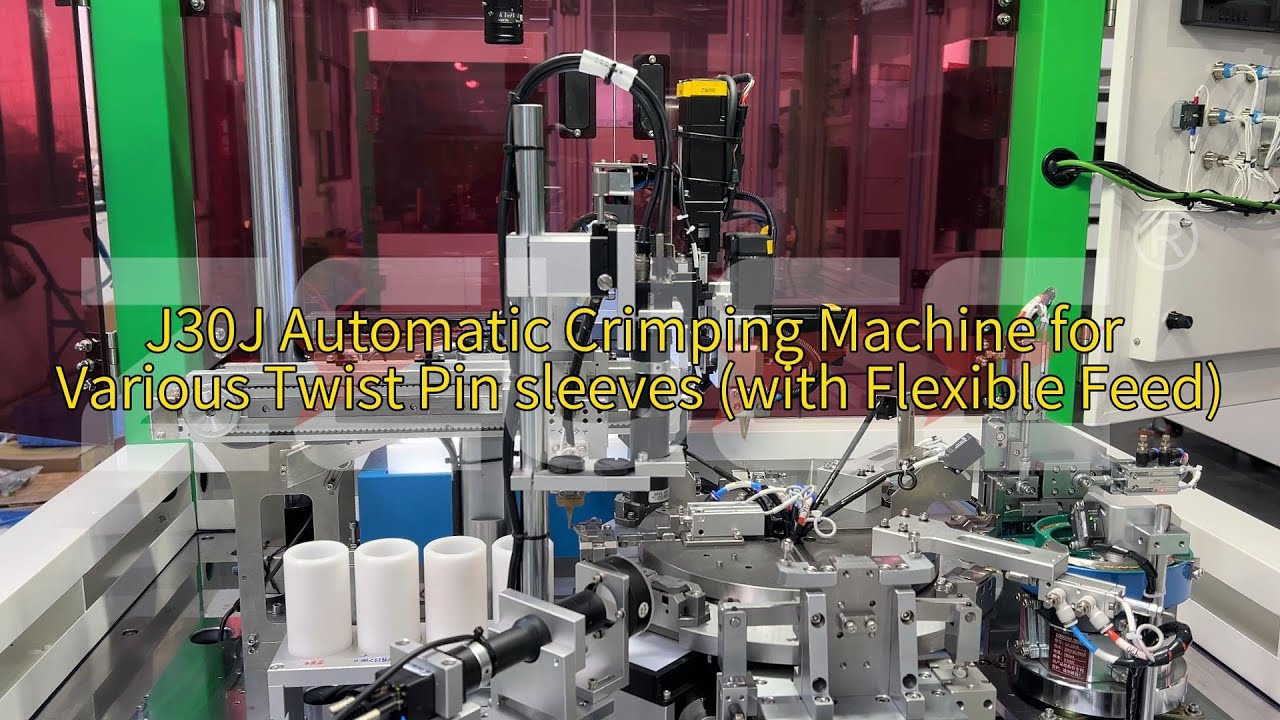 J30J Flexible Automatic Crimping Machine for Twist Pins - YouTube