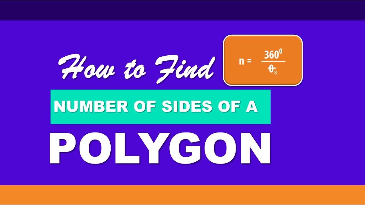 How to find the number of sides of a regular polygon - YouTube