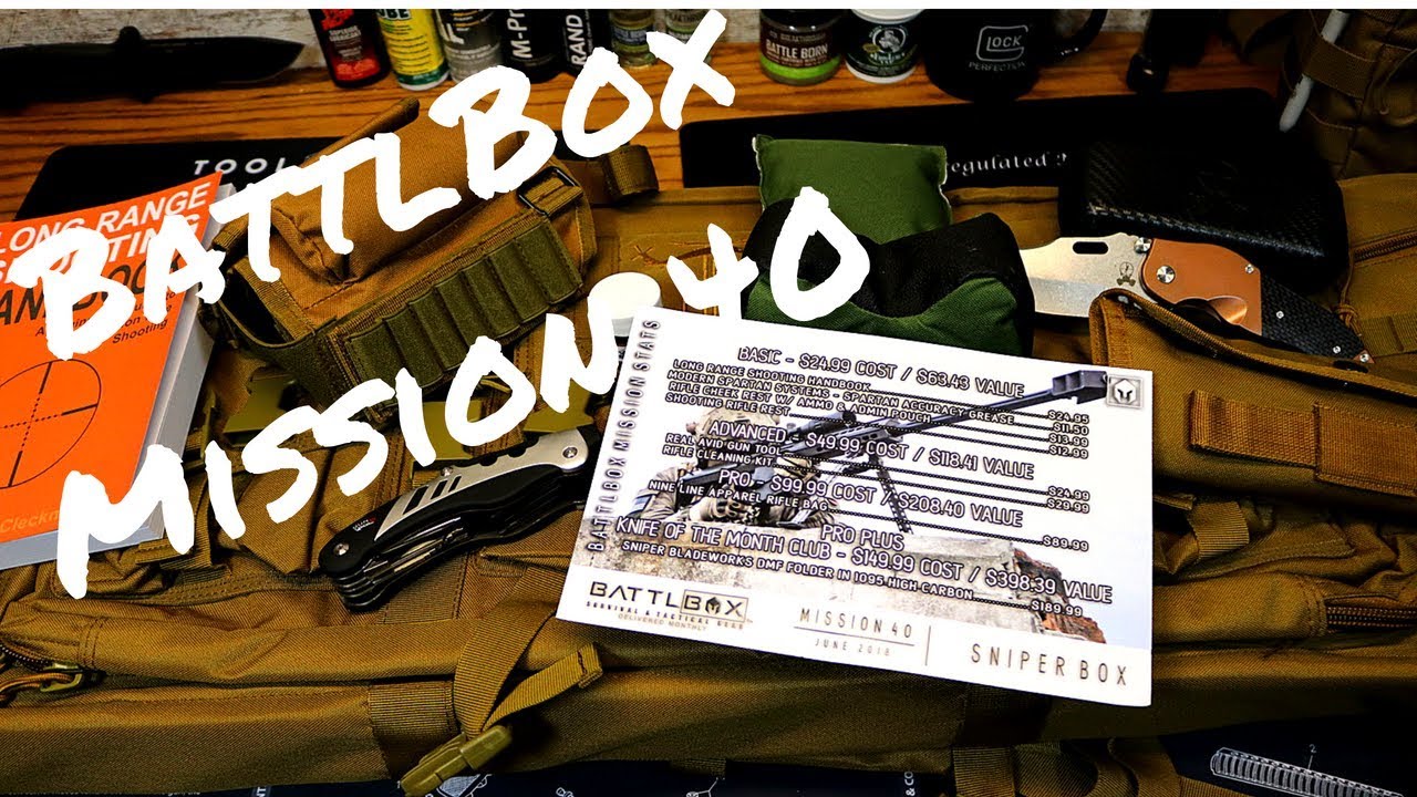 BattlBox Mission 40 "Sniper Box" - June 2018 - YouTube