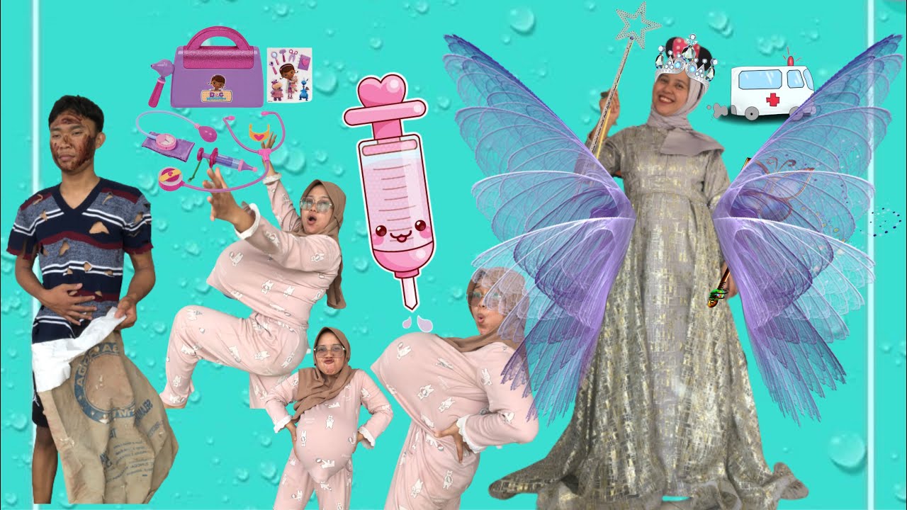 DRAMA LUCU 😂😂‼️IBU MELAHIRKAN DIBANTUIN IBU PERI CANTIK & BISA ...