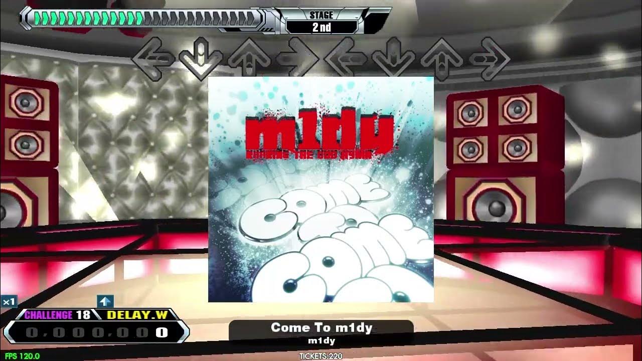 【LV18】DDR / Come To m1dy - CHALLENGE DOUBLE with handclap - YouTube