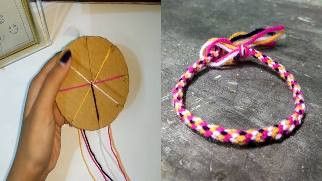 How to make woolen bracelets / Friendship bands at home ||Easy|| - YouTube