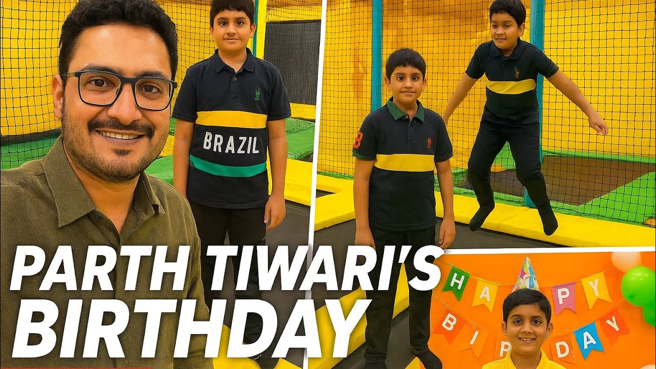 Parth Tiwari #Birthday #Celebration 🎉 | #Family #Fun & #Jumping Party ...
