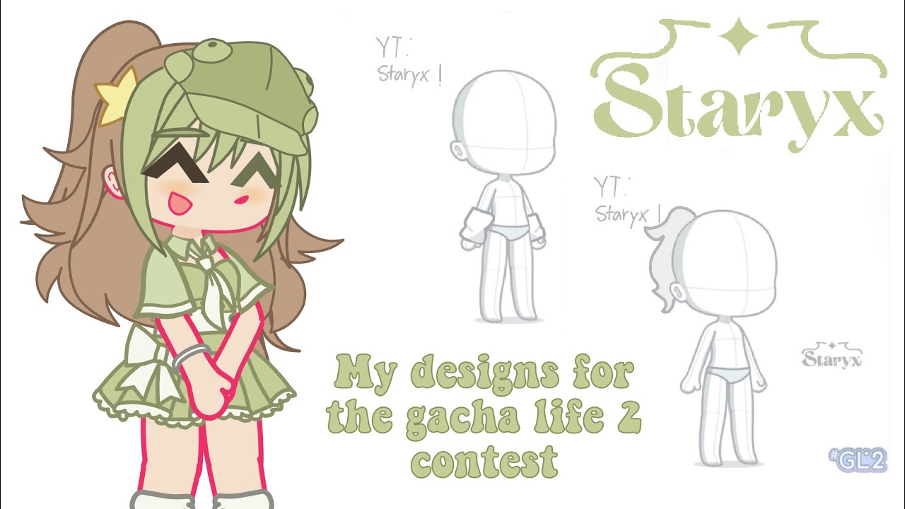 My entries for the gacha life 2 asset contest ! - YouTube