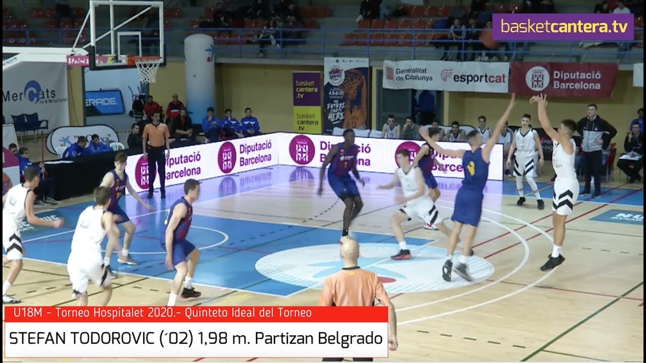 STEFAN TODOROVIC (´02) 1,98 m. Partizan Belgrad0.- Quinteto Torneo U18 ...
