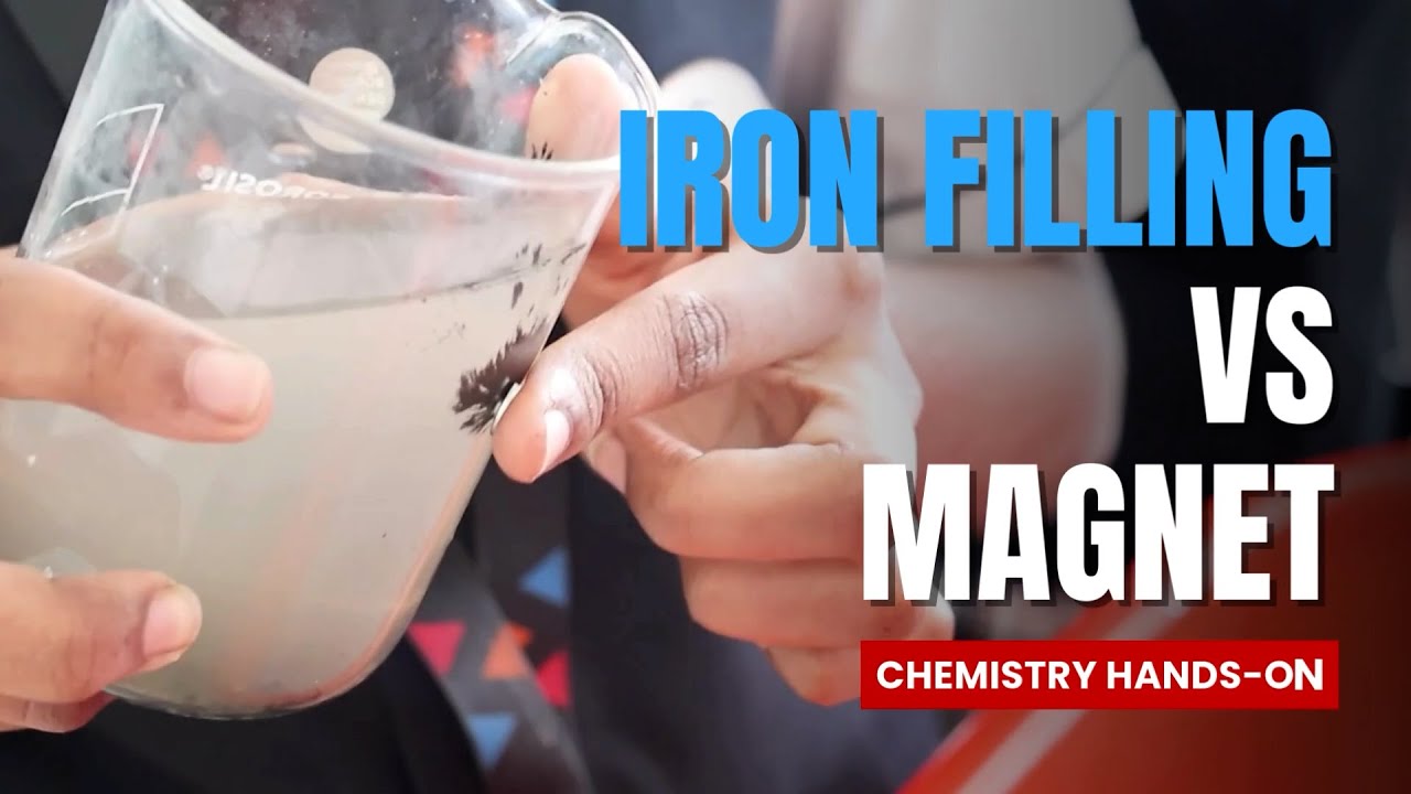 Chemistry Hands-Iron Filing vs Magnet–Amazing Magnetic Field Experiment ...