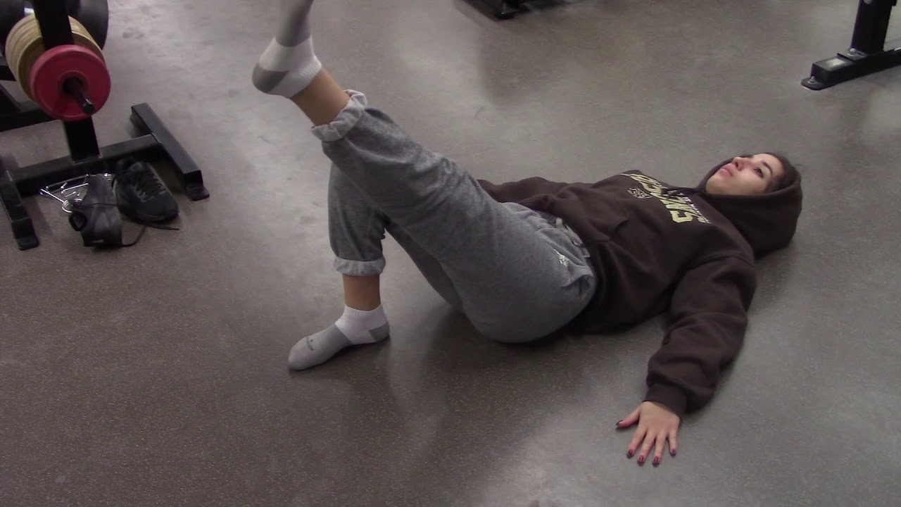 Single Leg Bridge With Straight Leg Raise - YouTube