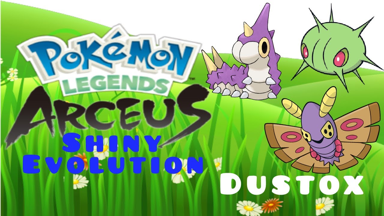 Shiny Evolution Wurmple to Cascoon to Dustox Animation Pokemon Legends ...