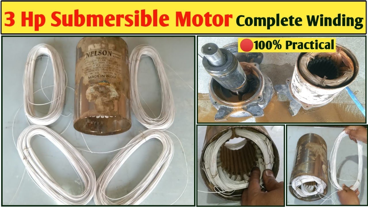 3 Hp Submersible Motor Winding! Submersible Pump Winding with Winding ...