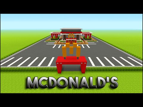 Minecraft Tutorial: How to build mcdonalds (Interior) - YouTube