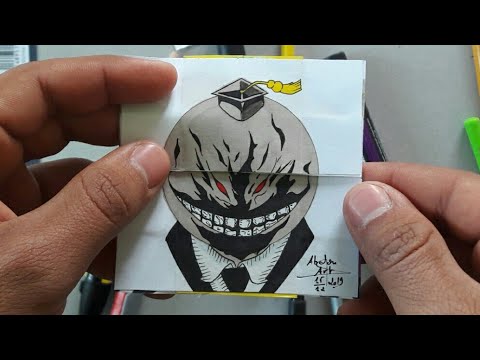 TUTORIAL Drawing Koro Sensei's different faces | Endless Card Diy ...