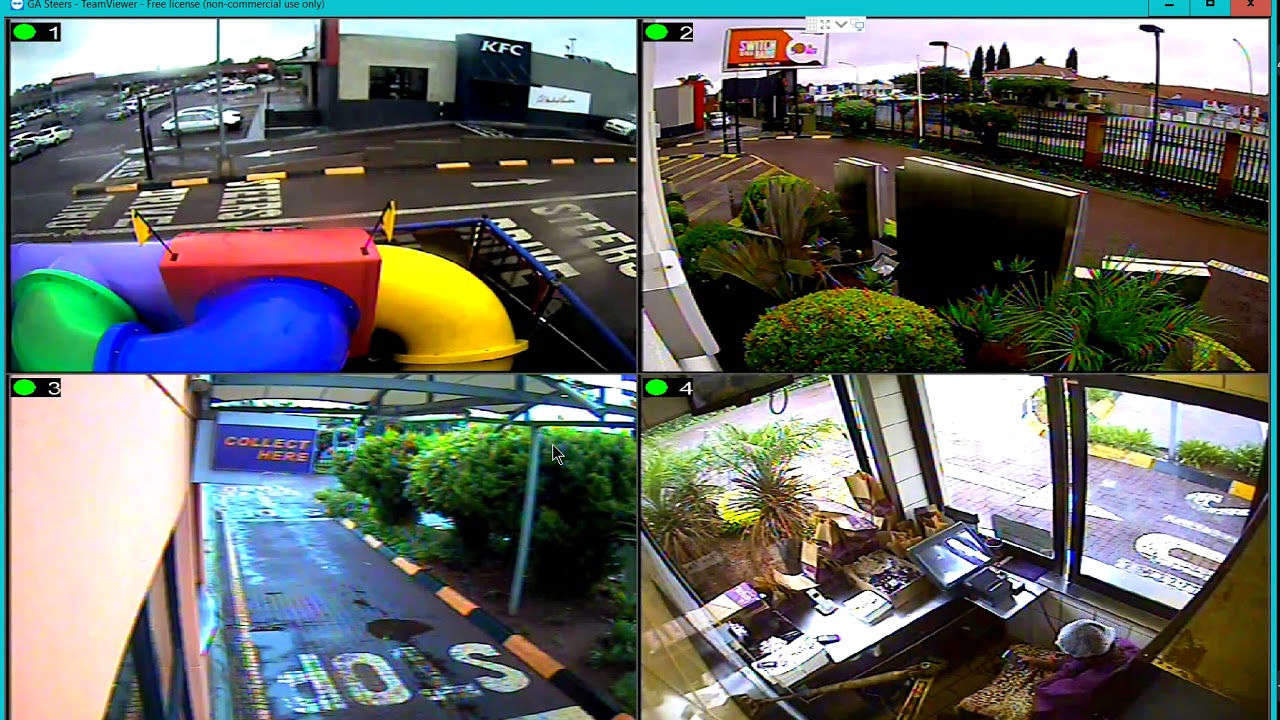 Teamviewer over fibre surveillance cameras - YouTube