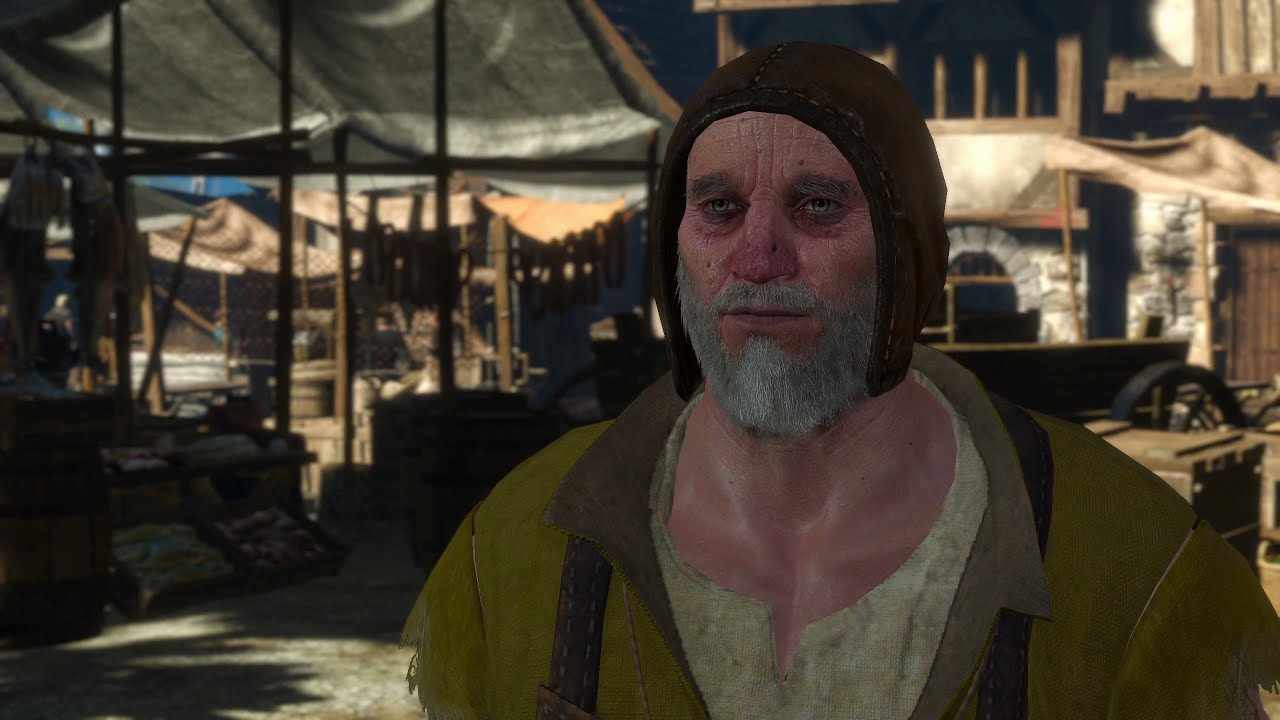 The Witcher 3: Gwent with Novigrad fish market blacksmith - YouTube