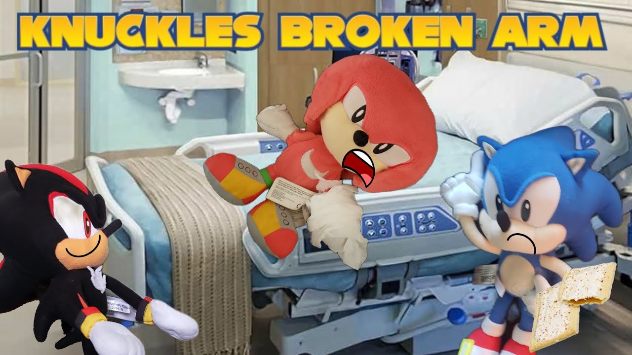 Sonic plush: Knuckles Broken Arm - YouTube