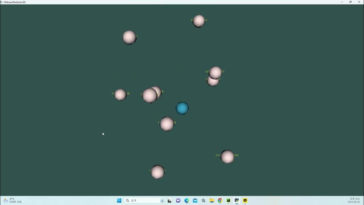 VTK Example - BillboardTextActor3D - python - YouTube
