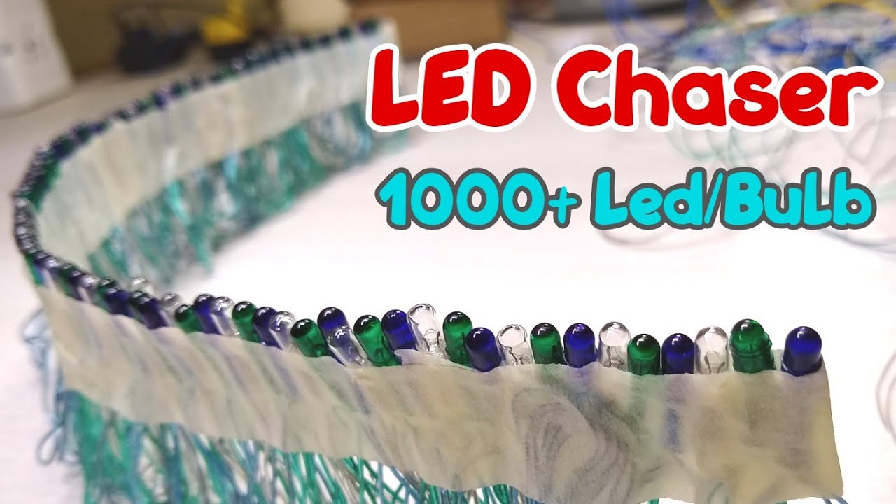 Unlimited led bulb Chaser Electronic Project - YouTube