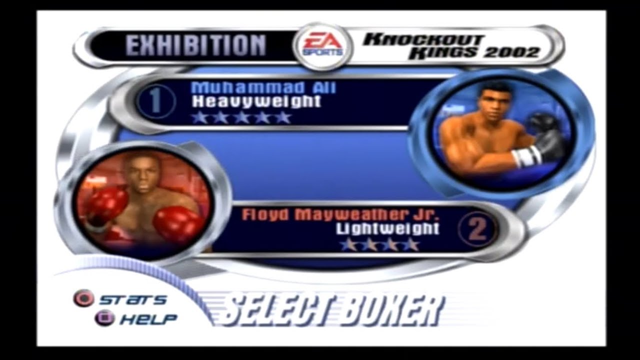 KNOCKOUT KINGS 2002 (Sony Playstation 2) MUHAMMAD ALI vs FLOYD ...