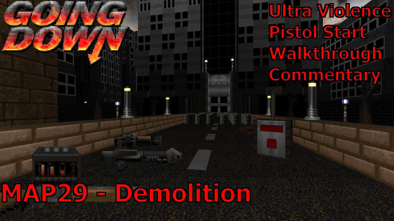 Doom II: Going Down (Ultra Violence 100%) Walkthrough (MAP29 ...