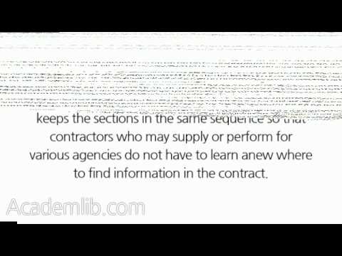 What is the uniform contract format? - YouTube