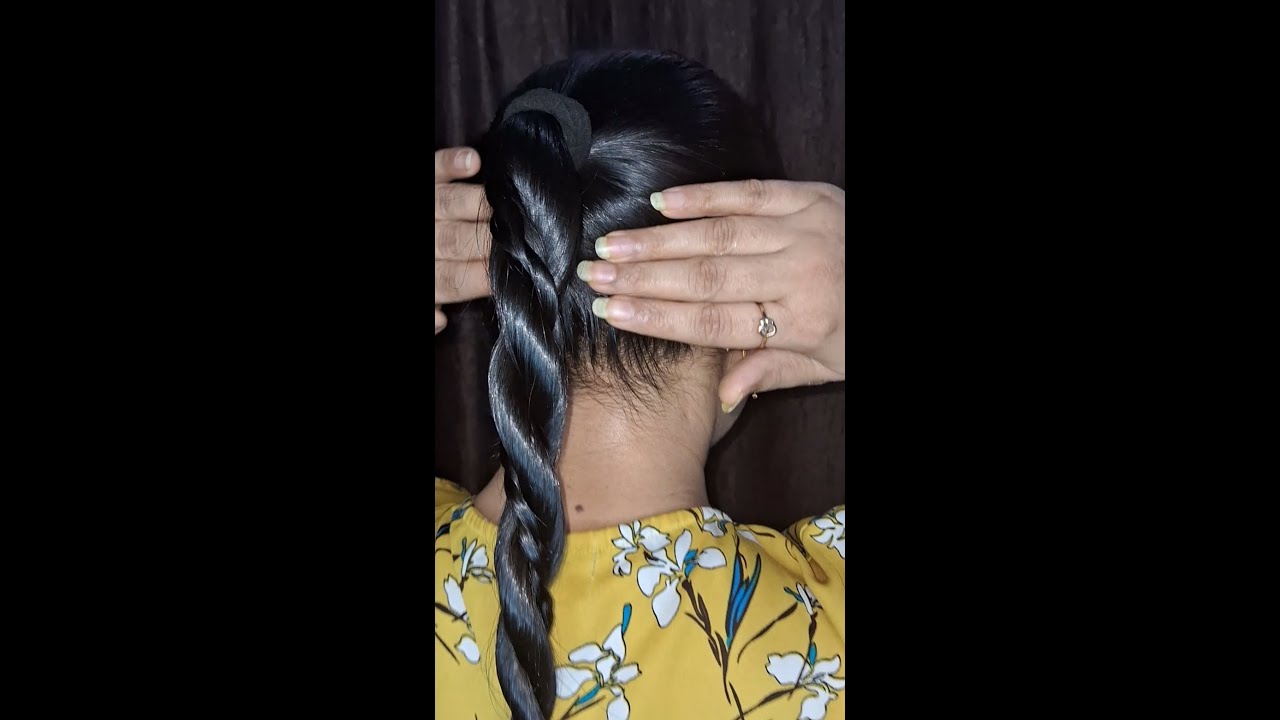 oiled hair rope braid /oiled hair hairstyle /sleek hairstyle / rope ...