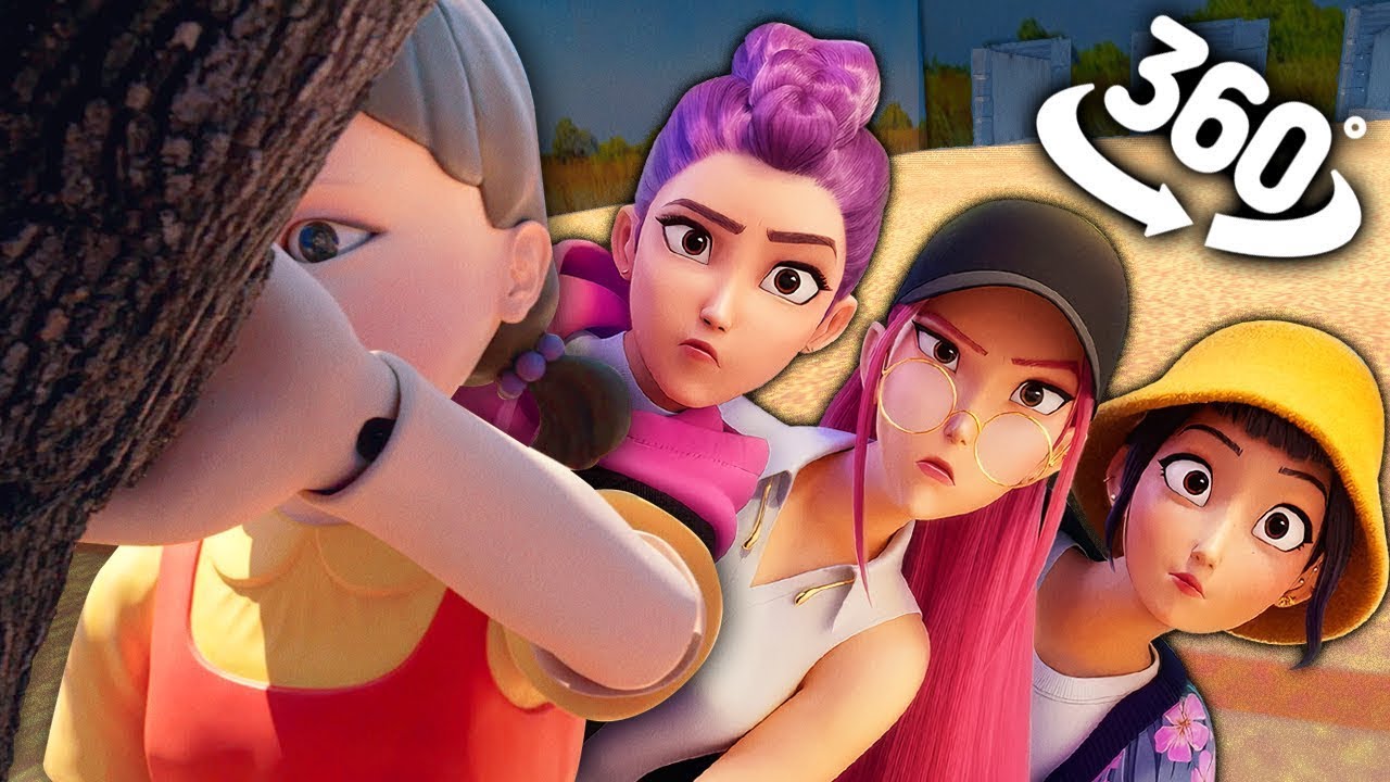 Huntrix fight on the Train! - Kpop Demon Hunters | 360° VR Animation ...