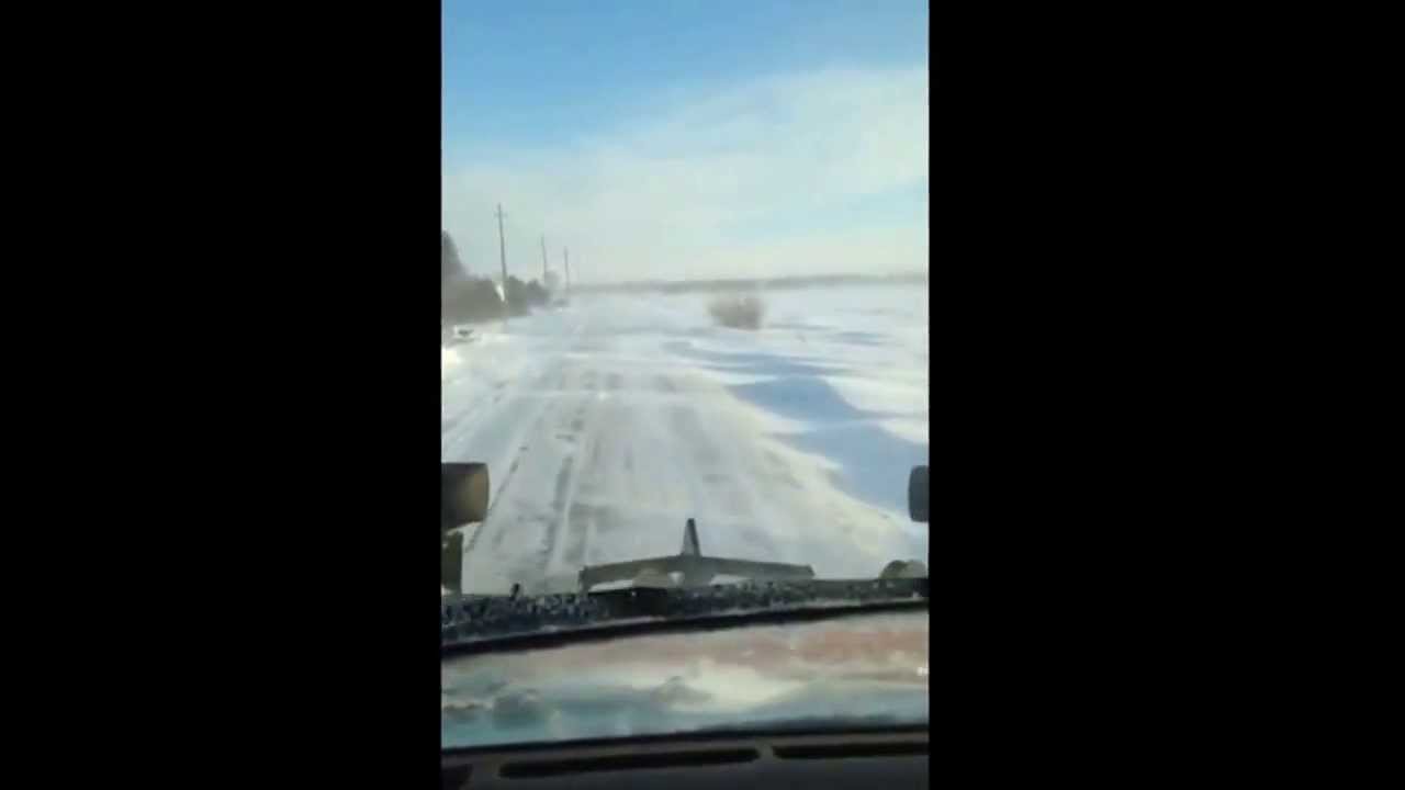 View from inside a Snow plow - YouTube
