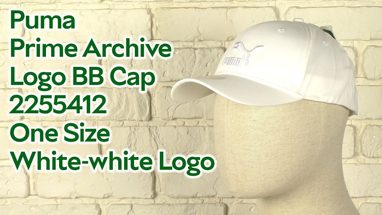 Розпаковка Puma Prime Archive Logo BB Cap 2255412 One Size White-white ...