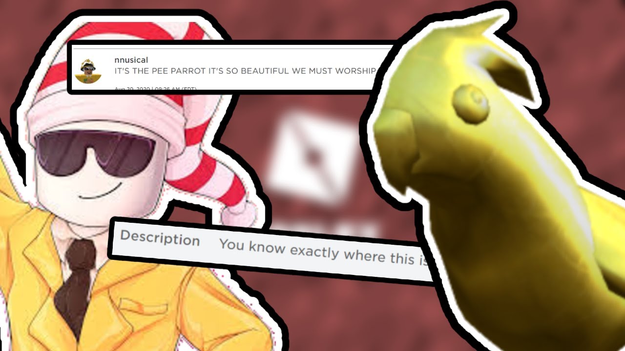 THE ROBLOX "PEE PARROT" UGC ITEM HAS RETURNED... - YouTube