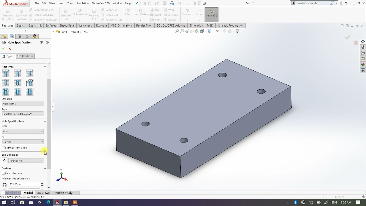 Hole Wizard In SolidWorks Part 1 YouTube hole-wizard-in-solidworks-part-1-youtube
