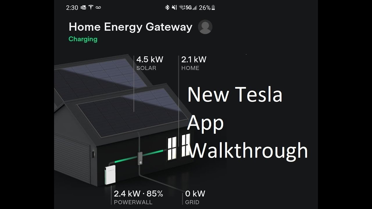 New Tesla App Walkthrough Solar + Powerwall (Sept 2021) - YouTube