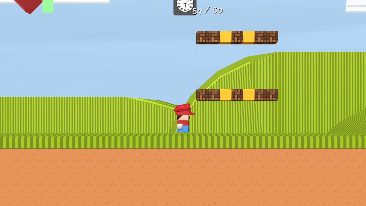 Super Mario gameplay in blocksworld - YouTube