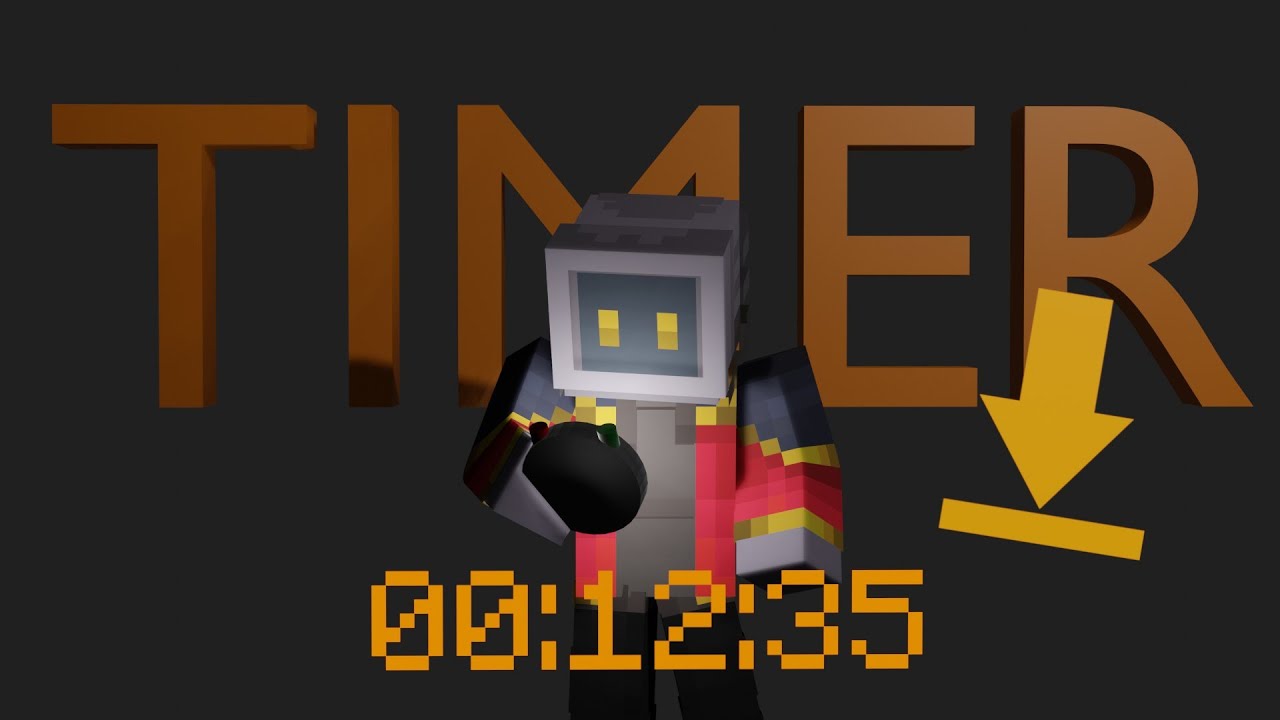 TIMER (Stoppuhr) wie bei BastiGHG programmieren + DOWNLOAD [2023] | CoderrTimer | Minecraft ...