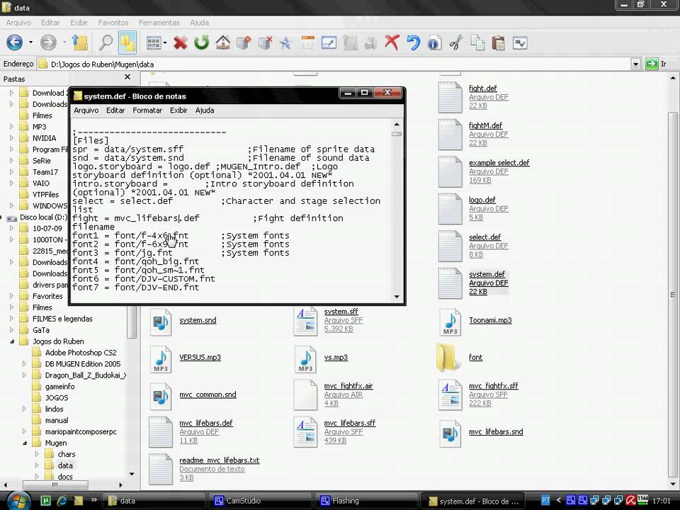 how to add mvc lifebars in the EVE MUGEN - YouTube