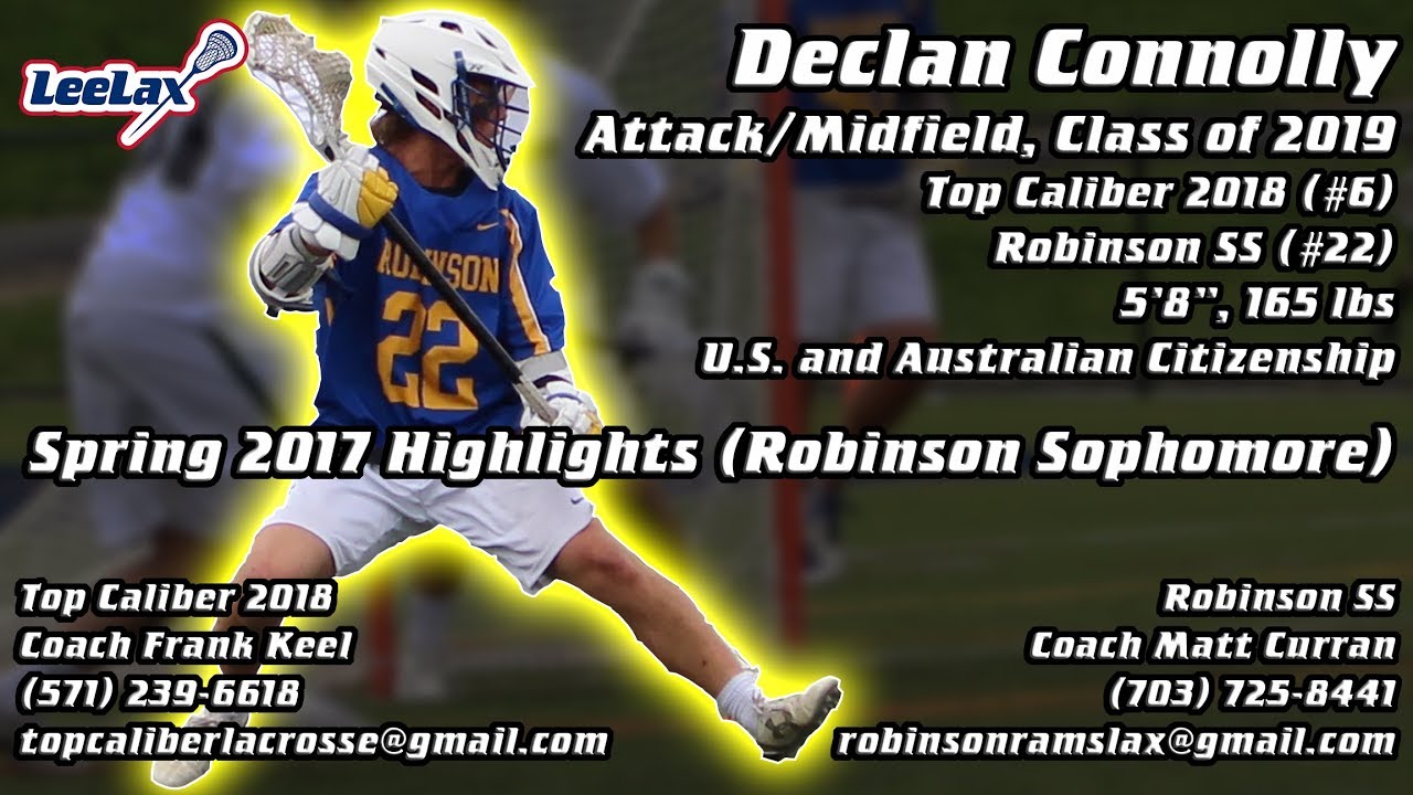 Recruiting LeeLights: Declan Connolly, Class of 2019 Attack/Midfield ...