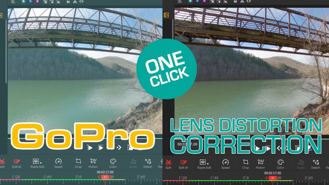FIX GOPRO LENS DISTORTION with ONE CLICK in VideoProc Vlogger - YouTube