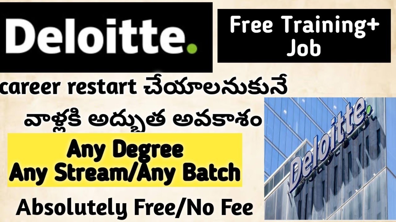 latest jobs in Deloitte recruitment/any degree,any stream,any batch ...