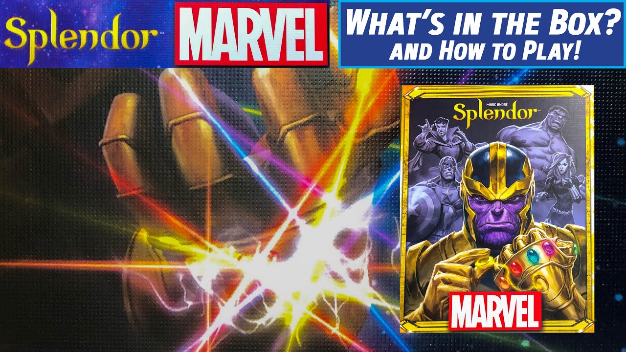 SPLENDOR MARVEL Edition - An Unboxing with Set-up and Basics of How to ...