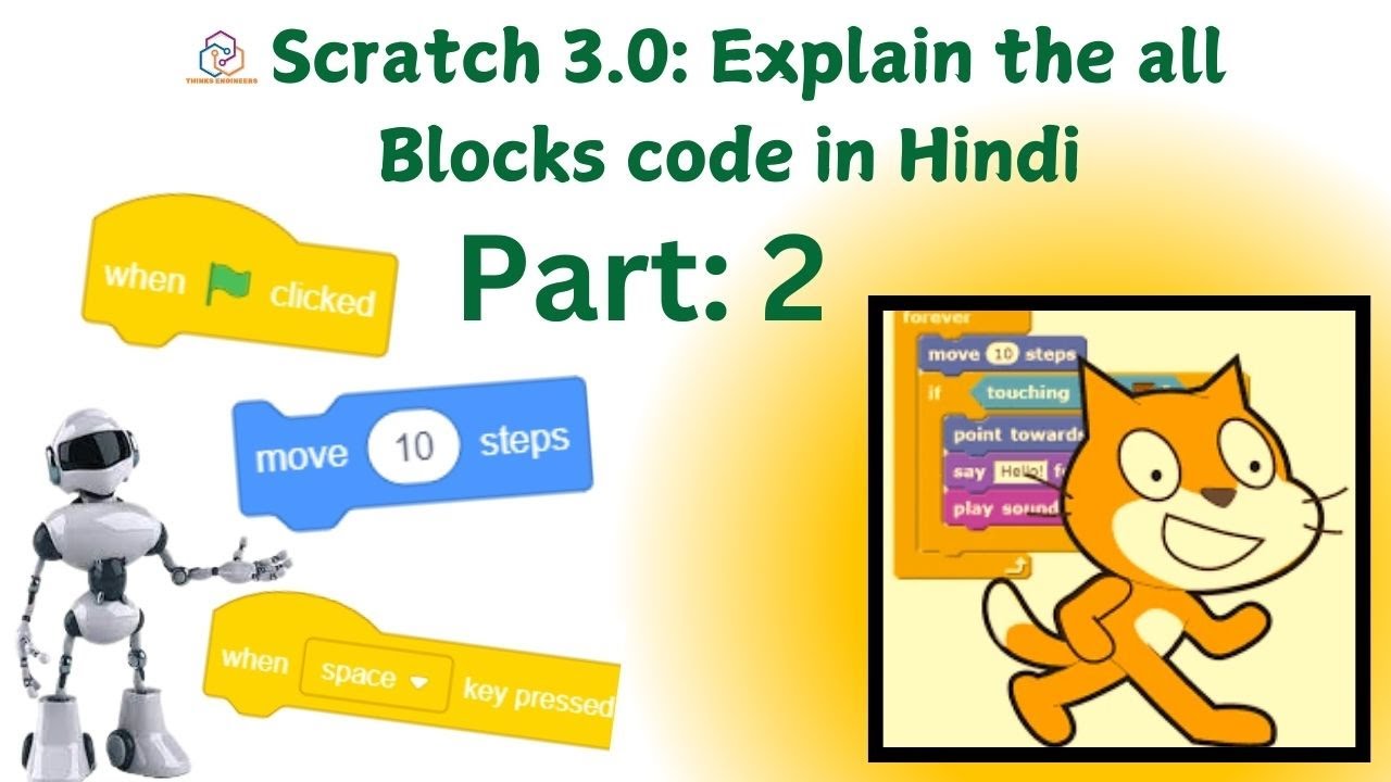 Scratch 3.0 Full Tutorial in Hindi | All Block Codes Explained Step by ...
