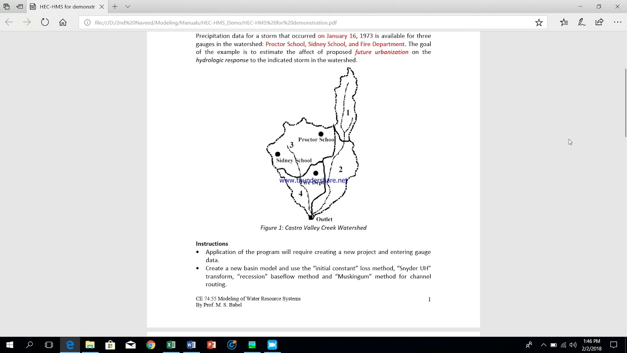 Hec-HMS Tutorial part 2 (July 2019) - YouTube