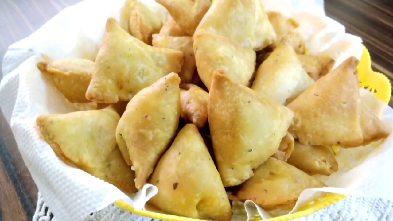 Crispy Spicy Mini Samosa Recipe I Seema's Kitchen I - YouTube
