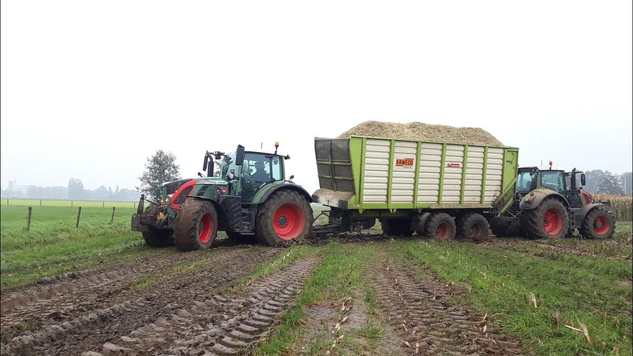 Hakselen-Vastgereden-4×Fendt-Claas Jaguar 960-Volvo-Kaweco-Veenhuis ...