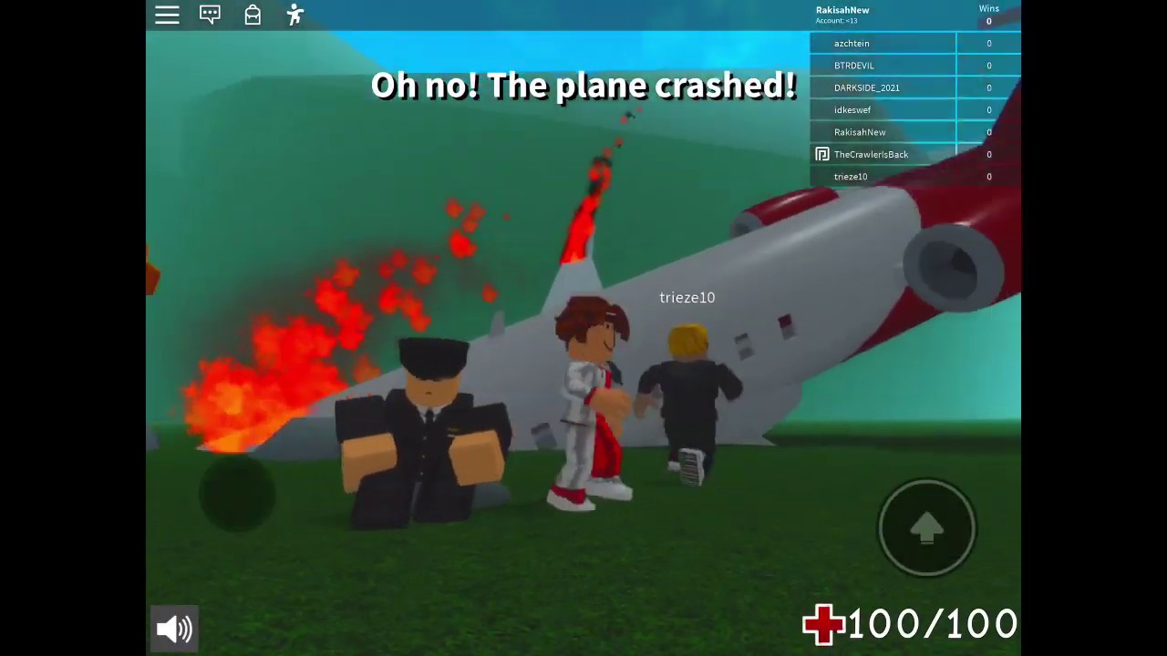 Roblox Plane Crash! (Roblox story) - YouTube