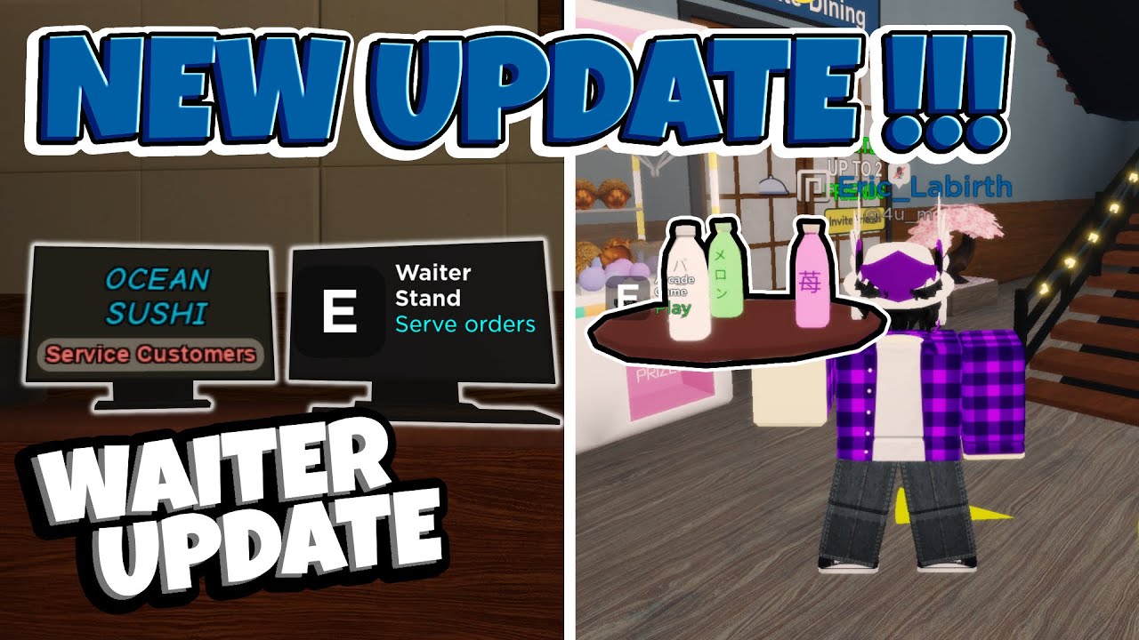 Roblox Conveyor Sushi Restaurant | New Update Waiter Gamepass (Showcase ...