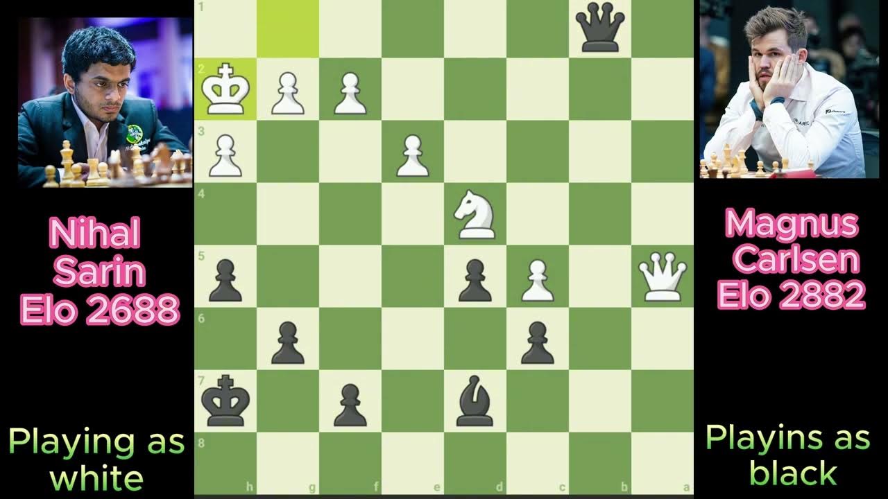 Wonderful chess game 125, Nihal Sarin vs Magnus Carlsen - YouTube