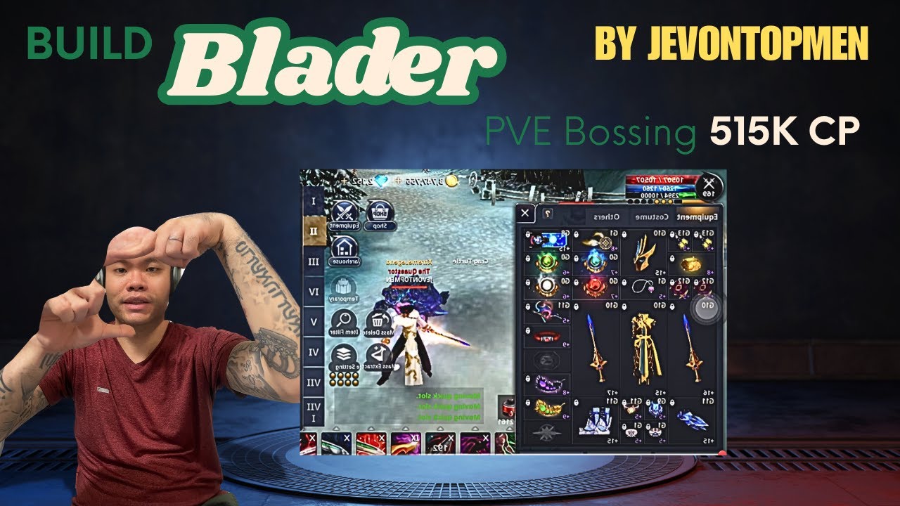 Build Blader PVE Bossing 515K CP Cabal Infinite Combo SEA (ANDROID/IOS ...