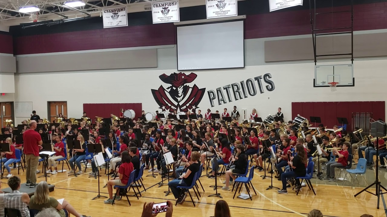 Cooper Junior High Band 9-16-19 - YouTube