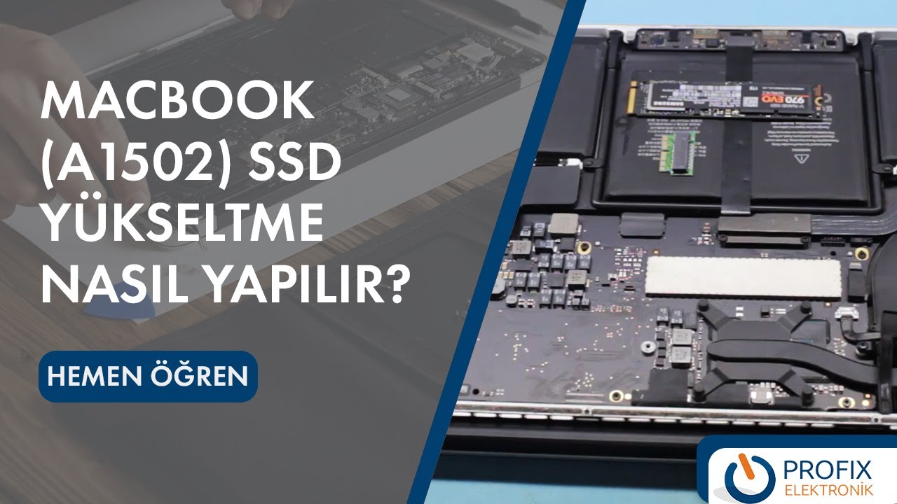 Macbook Pro A1502 SSD Yükseltme - YouTube