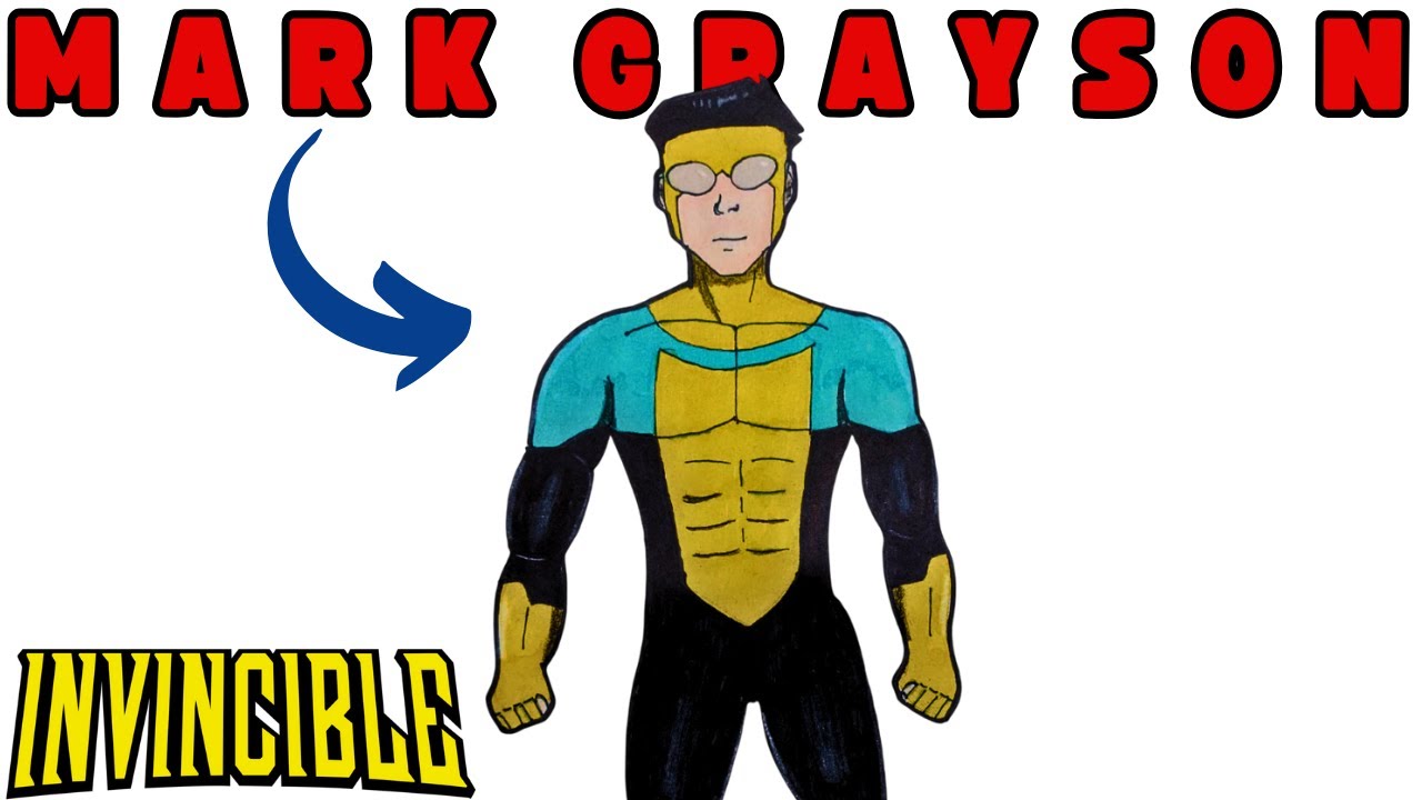 Como DIBUJAR a MARK GRAYSON de INVENCIBLE / How to DRAW MARK GRAYSON ...