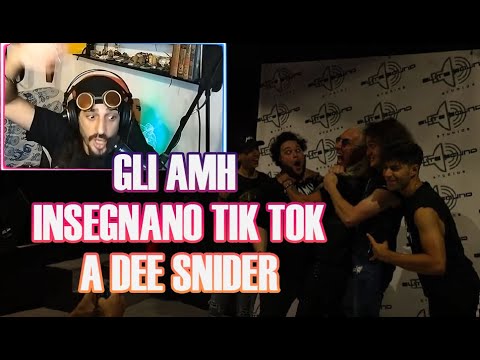 REACTION a DEE SNIDER che impara a fare TIKTOK con gli AMH! - YouTube