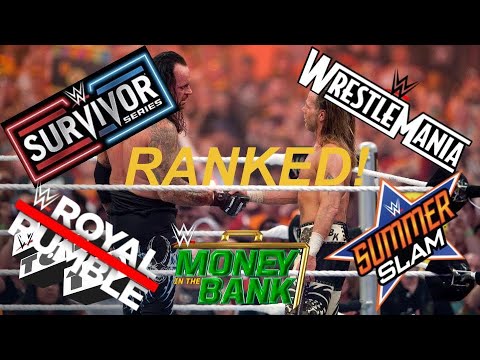 The Big Five WWE PPV's Ranked! - YouTube
